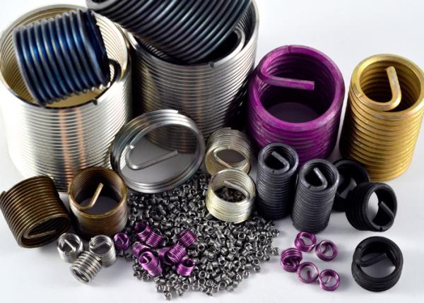 Quality Yellow purple Carbon steel Wire Thread Insert Customized Anodizing finishing M6 for sale
