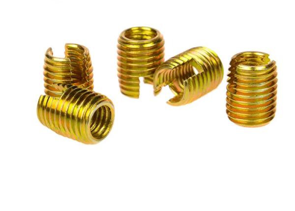 Quality Yellow purple Carbon steel Wire Thread Insert Customized Anodizing finishing M6 for sale