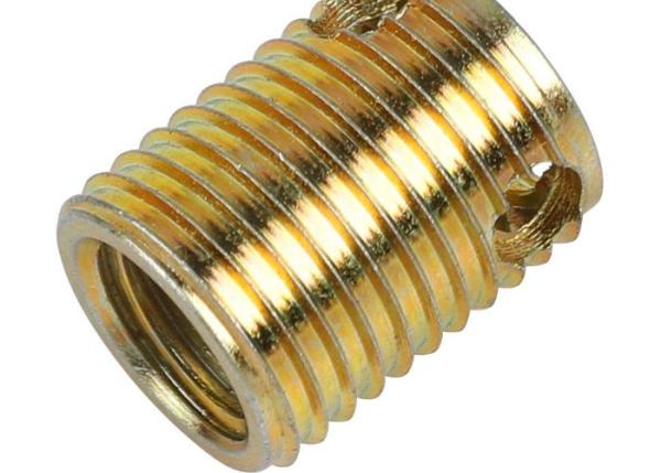 Quality Yellow Plating Carbon steel Wire Thread Insert with slotted Customized Anodizing for sale