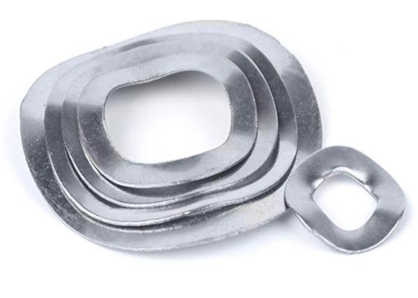 Quality M10 M12 Carbon Gal Steel Yellow Blue White Zinc Wave Curved Spring Lock Washer for sale