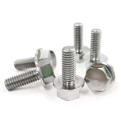 Cina M10 M12 Acciaio al carbonio galvanizzato Hex Hexagon Head Serrated Flange Bolt DIN6921 in vendita
