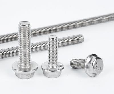Cina M4 M8 M12 Serrated Hexagon Head Flange Bolt in acciaio inossidabile SUS304 SUS316 DIN6921 in vendita