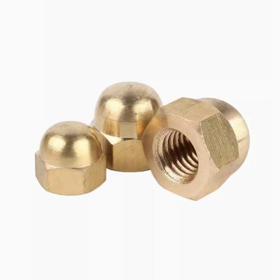 China M4 M5 M6 H59 H62 Messing Hexagon Eichelnuss Gelb Messing Rot Kupfer Bronze DIN1587 zu verkaufen