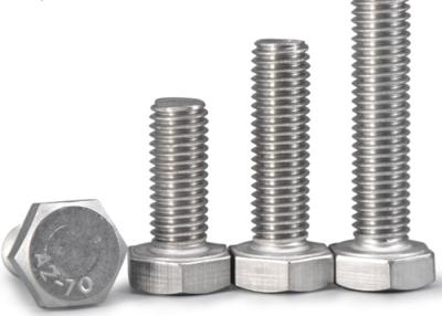 China Stainless Steel SS316L M10 9/16 Inch Hexagon Bolt Polished Finish Corrosion-Resistant for Chemical Industry for sale
