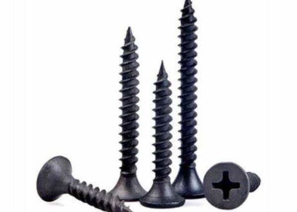 Quality Black Carbon Steel Oxide Phillips Cross Head Tapping Screws Grade 4.8 C1045 DIN for sale