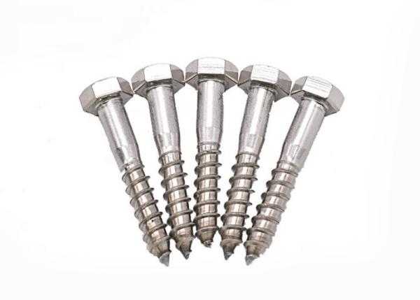 Quality M5 M6 Carbon Steel Hex Head Self Tapping Screw With Half Thread Zinc Plated for sale