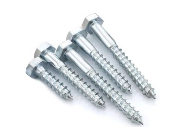 Quality M5 M6 Carbon Steel Hex Head Self Tapping Screw With Half Thread Zinc Plated for sale