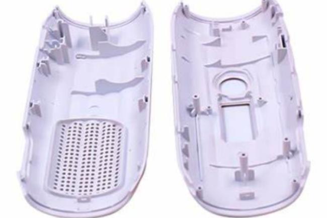 Detailed view of vacuum cast plastic parts