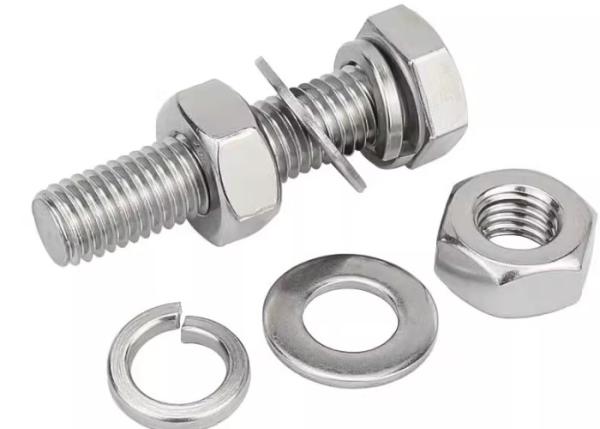 Quality M20 M22 Stainless Steel Hex Metal Bolt metal Nut Washer Full Thread DIN931 for sale