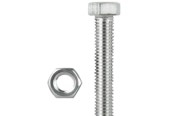 Quality 1/4 3/8 Stainless Steel Hex Bolt Nut Washer A2-70 SUS304 for Fastening in Marine Chemical Industries Metric Measurement for sale