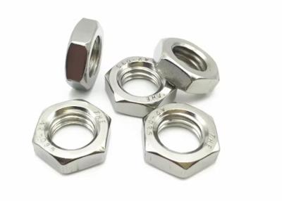 Cina 1/4 3/8 Acciaio inossidabile Hex Metal Nut Hexagon Thin NUT A2-70 SUS304 per le industrie marine e chimiche in vendita