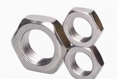 China M12 M16 Edelstahl Hexkopf Dünnmetallmutter SS304 SS316 A2-70 A4-80 DIN934 zu verkaufen