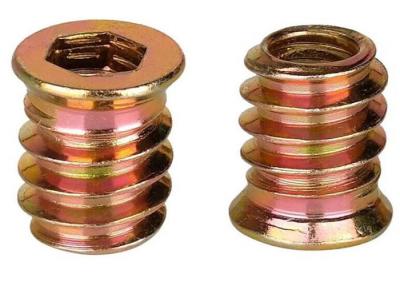 Cina M2 M5 M6 Giallo Rivestimento Esagonale Piatta Testa CSK Inserta Noce Metallica Acciaio C1010 C1035 in vendita