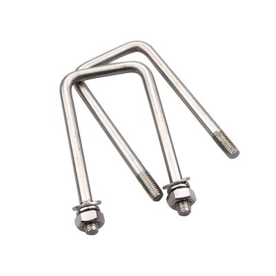 China M16 de acero al carbono para automóviles Presión en frío de metal galvanizado Cuadrado U Bolsillo de abrazadera para tractores en venta