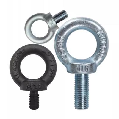 China M20 M24 Metal Bolts Yellow White Black Zinc Electrophoresis Lifting Eye Bolt DIN580 for sale