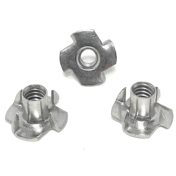 Quality DIN Standard M5 M64 A2 A4 Claw 4 Prong Furniture Tee Metal Nut Stainless Steel for sale