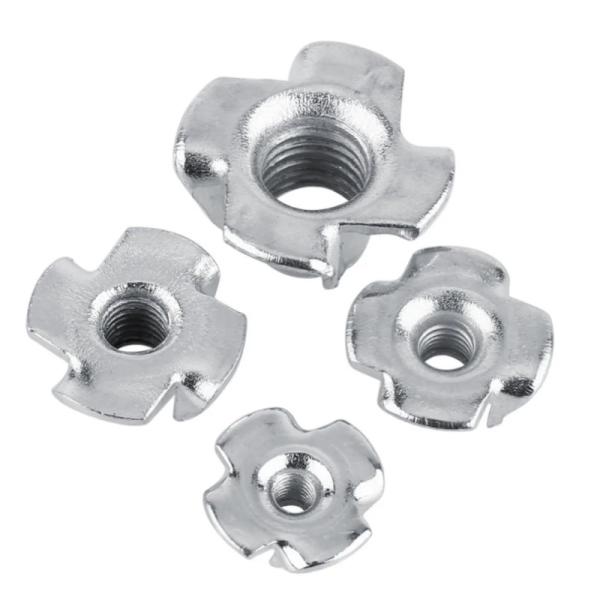 Quality DIN Standard M5 M64 A2 A4 Claw 4 Prong Furniture Tee Metal Nut Stainless Steel for sale