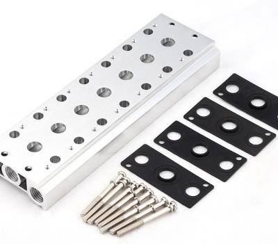 China Aircraft-grade Aluminum / Stainless Steel Manifold Block Flow Channels Modular Structure for sale