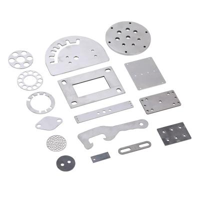 China Laser Cutting CNC Machining Turning  304 Stainless Steel A2 A7 Hollow Punching Hardware Round Cutting Square Laser Cutting Part for sale