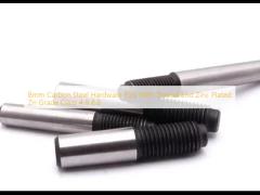 Pinos de acero al carbono de 8 mm con extremo de hilo revestidos de zinc de grado Zn de clase 4.8 8.8