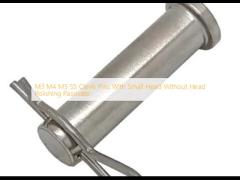 M3 M4 M5 SS Pinos de clevis con cabeza pequeña sin cabeza