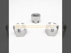 M8 M10 Polido de acero inoxidable plano Hexágono con ranuras SS201 SS304 SS316 SS316L DIN935 Tipo de hilo métrico