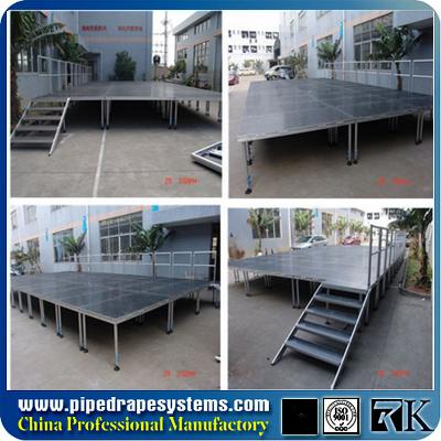 China Aluminum Simple Event Stage Outdoor Concert Stage manufacturer adjustage stage for sale