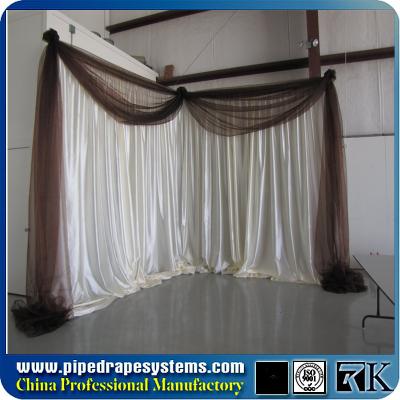 China Aluminum Backdrop Stand Pipe And Drape stage For Wedding Decor trade show booths for sale