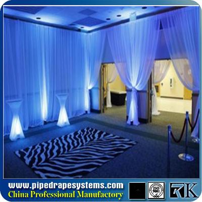 China RK High Quality Wedding Aluminum Pipe and drape, stage backdrop for sale