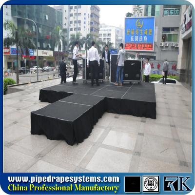 China 1.22mx1.22m plywood stage with aluminum riser for sale for sale