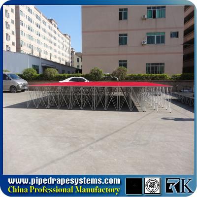 China wooden portable stage for Choral, party stage equipment with truss for sale