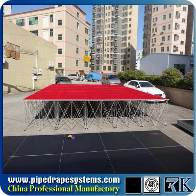 China Hot selling 4ft x 4ft plywood stage with truss for concert for sale