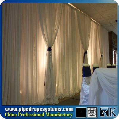 China chiffon drape for wedding decoration , pipe and drape fittings for sale