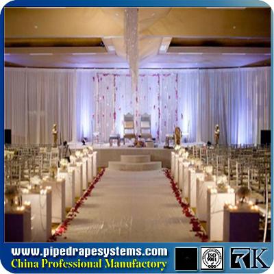 China RK Portable pipe and drape rental, round pipe and drape kits for sale