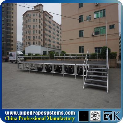 China Non-slip Aluminum adjustable concert stage US popular event stage for sale