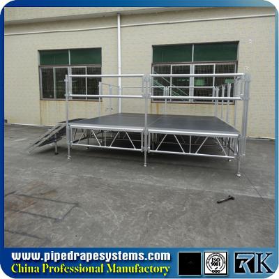 China 4ft x 4ft industrial stage platform with aluminum adjustable stage legs for sale