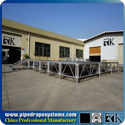 China RK 1mx2m retractable industrial stage platform with aluminum portable frame for sale