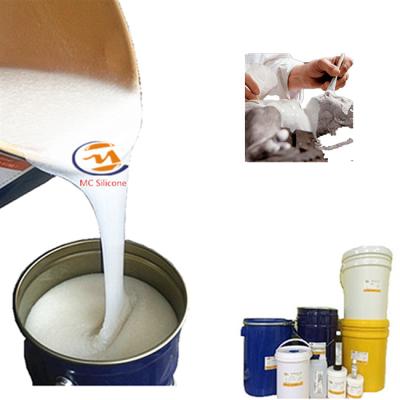 China Brush Way Condensation Cure RTV2 Liquid Silicone Rubber For Sculpture Molds 25 A for sale
