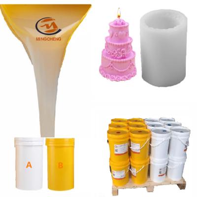 China Translucent Odorless Soft Skin Safe Platinum Silicone For Making Candle Soap Molds for sale