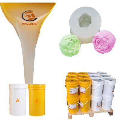 China Caucho de silicona de platino para pastel de rosa Molde de silicona 4-6 horas Tiempo de curación y 580-600% de alargamiento en venta