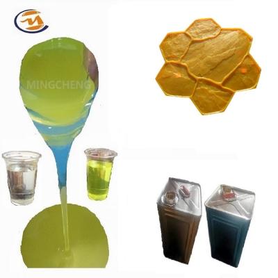 중국 두 부분 RTV 콘크리트 스탬프 매트 곰팡이 액체 폴리유레탄 고무 만드는 판매용