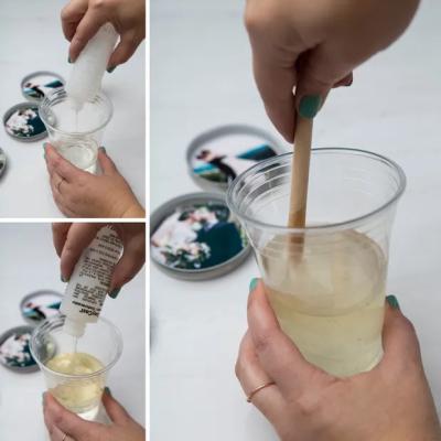Cina Cura veloce Crystal Clear Epoxy Resin Jewelry che fonde i sottobicchieri della foto di Diy in vendita