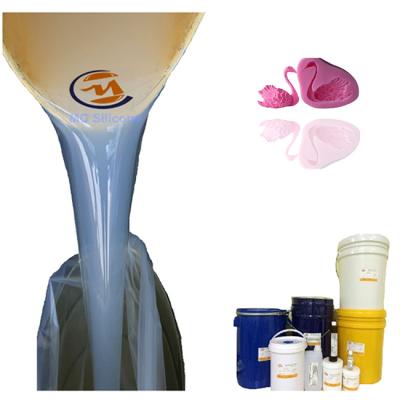 China White Two Part RTV2 Platinum Cure Silicone Rubber Good Flowability for sale