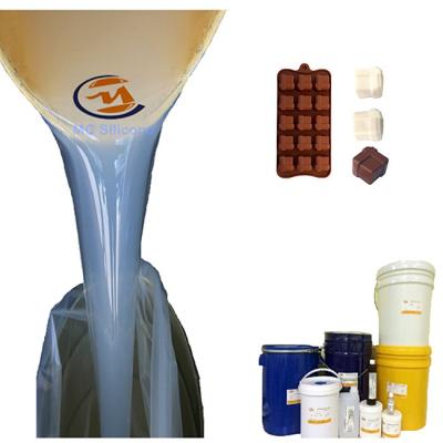 China Food Mold Platinum Silicone RTV2 Liquid Silicone Rubber Transparent 25 Shore A for sale