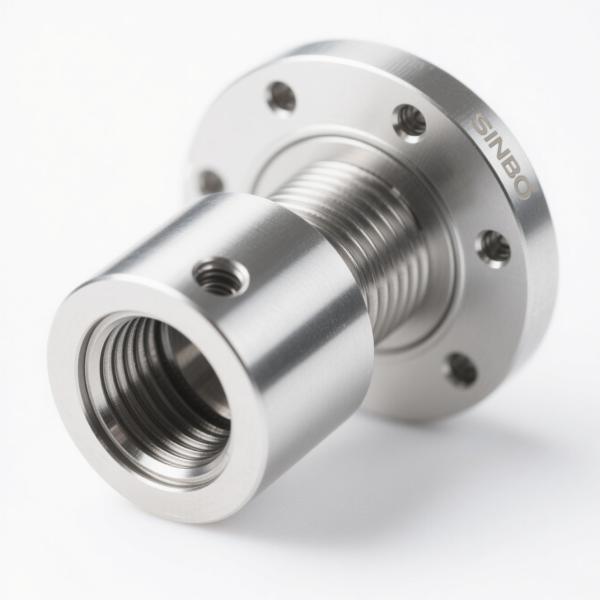 Quality Industrial Robot Transmission System High Precision Ball Screw Nut Seat Custom for sale
