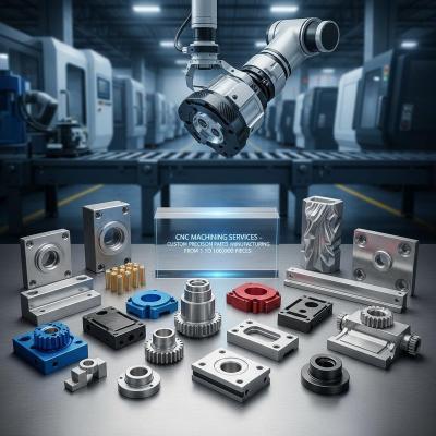 China Custom CNC Machining Services for Precision Parts with +/-0.01mm Tolerance and 50+ Material Options for sale