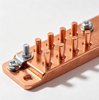 China CNC Machined C11000 ETP Copper Battery Terminal Connector with Low Contact Resistance for BESS Energy Storage Systems for sale