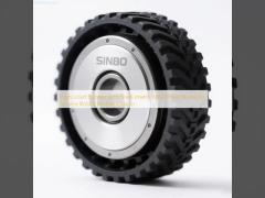 High Load Rubber with Steel Insert Track Drive Wheel for Service Robot Mobile Chassis
