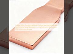 Copper Alloy Conductive Block Custom Manufacturing High Conductivity Wear Resistant cnc machining china precision CNC Machining Service