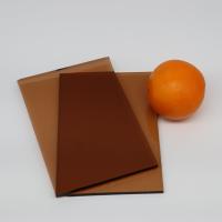 China Bronze Tinted Glass 6mm Thickness Float Process Silicon Content 80% Custom Sizes for sale